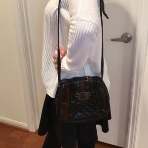 Bags | Vintage Brown Textured Over The Shoulder Bag | Poshmark